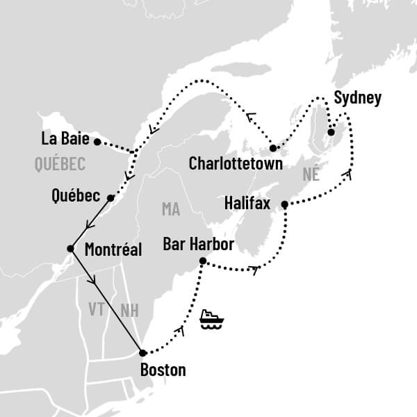 Croisière de Boston à Québec | Voyages AML